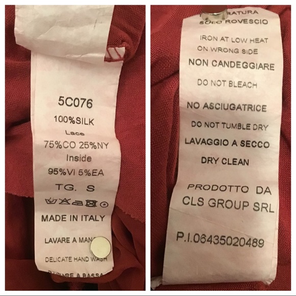 Cosmo | Tops | Cosmo Brick Red Silk Lined Top Wsheer Sleeves | Poshmark